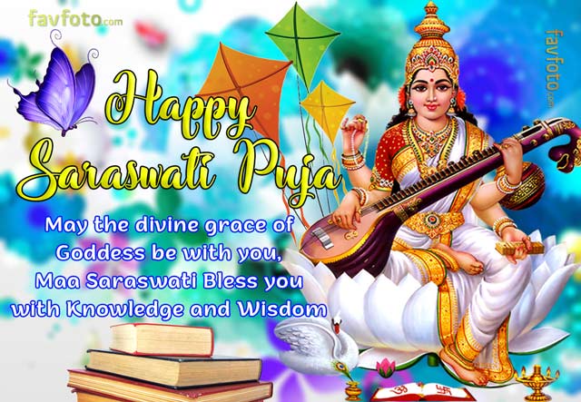 Happy Saraswati Puja Wishes Vasant Panchami Quotes [saraswati Image]